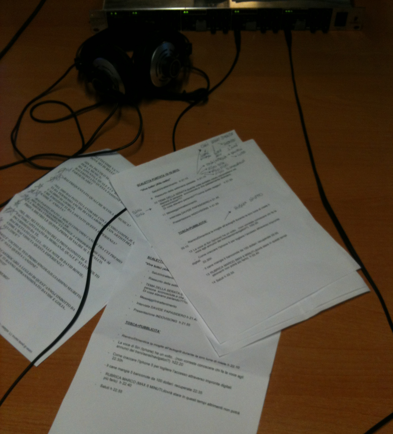 Scaletta Radiofonica