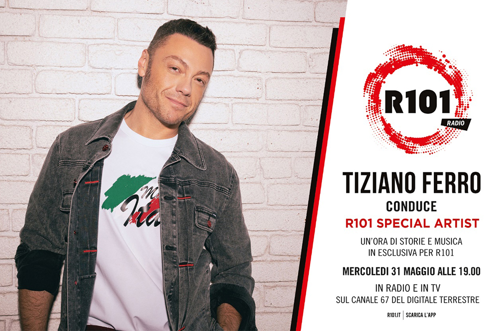 Tiziano Ferro conduttore di R101 per un giorno - Radiospeaker.it